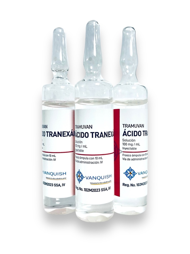 ACIDO TRANEXAMICO SOL INY 1G/10ML AMPULA | Website MC&M